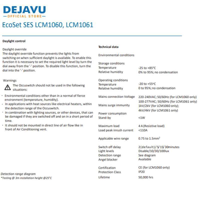 Promo Philips Sensor 2in1 - Ses Lcm1060 Occ Pir Wh Diskon 15% Di Seller ...