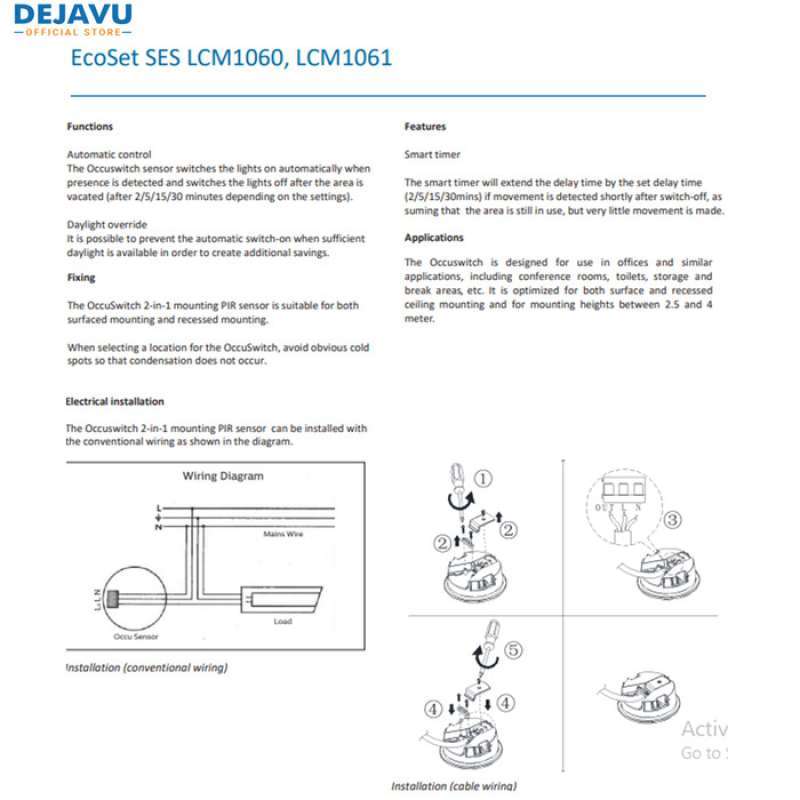 Promo Philips Sensor 2in1 - Ses Lcm1060 Occ Pir Wh Diskon 15% Di Seller ...