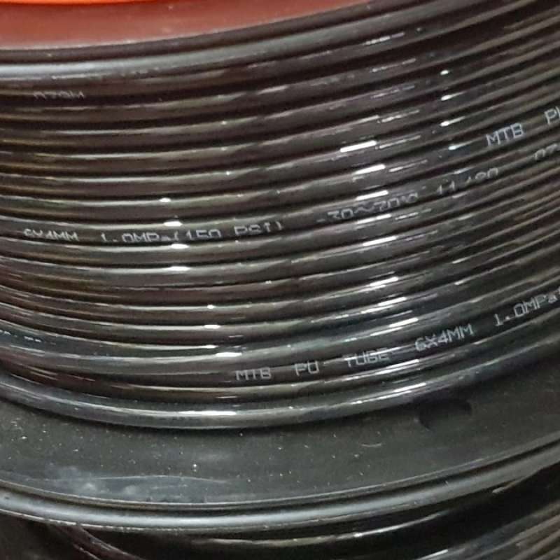 Promo SELANG PU POLYURETHANE 10MM HITAM 1 ROLL (100MTR) - SELERA_KITA ...