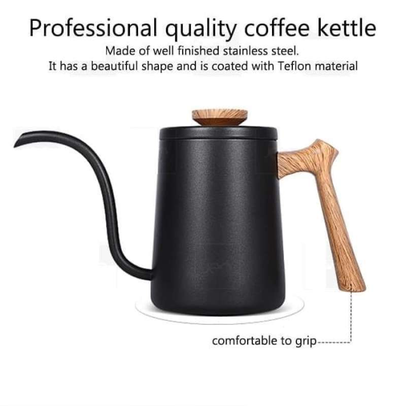 Promo New Kettle Pour Over Gooseneck 600ml Japanese Style Pour Over V60 ...