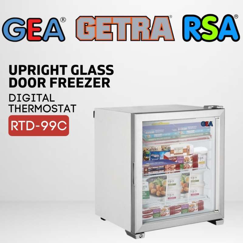 Jual Gea Upright Glass Door Freezer 90l Rtd-99c / 90 Liter Rtd 99 C ...