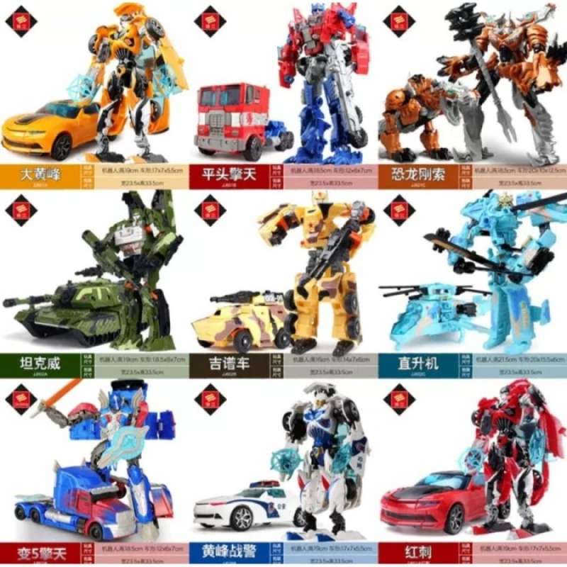 Promo Robot Transformers Optimus Prime Bumblebee Deformation 2 In 1 ...