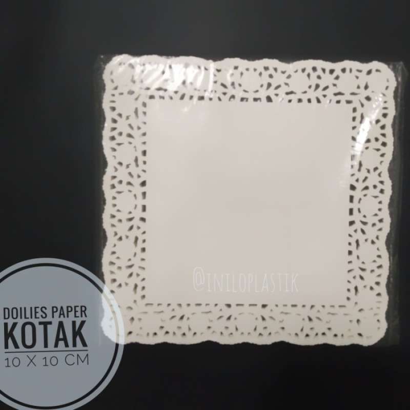 Promo Alas Makan Paper Doilies Kertas Doyleys Kotak 25 X 25 Cm Diskon ...