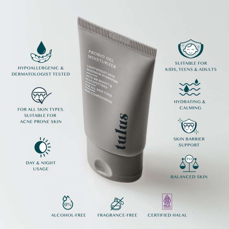Jual Tulus Probio Gel Moisturizer Di Seller Tulus Skin Official Store ...