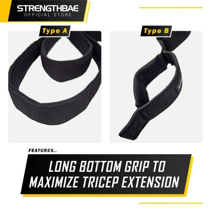 Jual Multi Grip Tricep Rope Strengthbae Tali Triceps Pull Cable ...