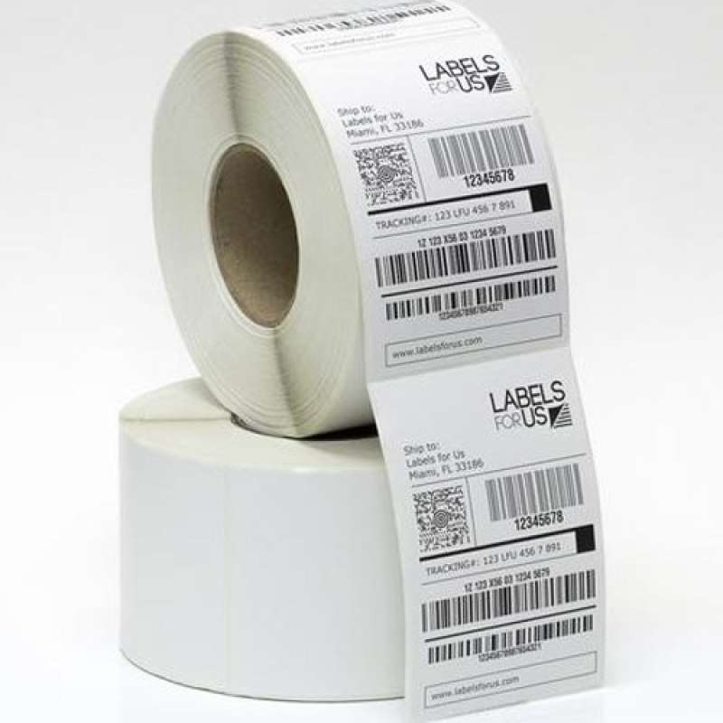 Jual Kertas Termal 100 X 150 Mm Model Roll Bulat Label Thermal Barcode Stiker Paper Isi 500pcs ...