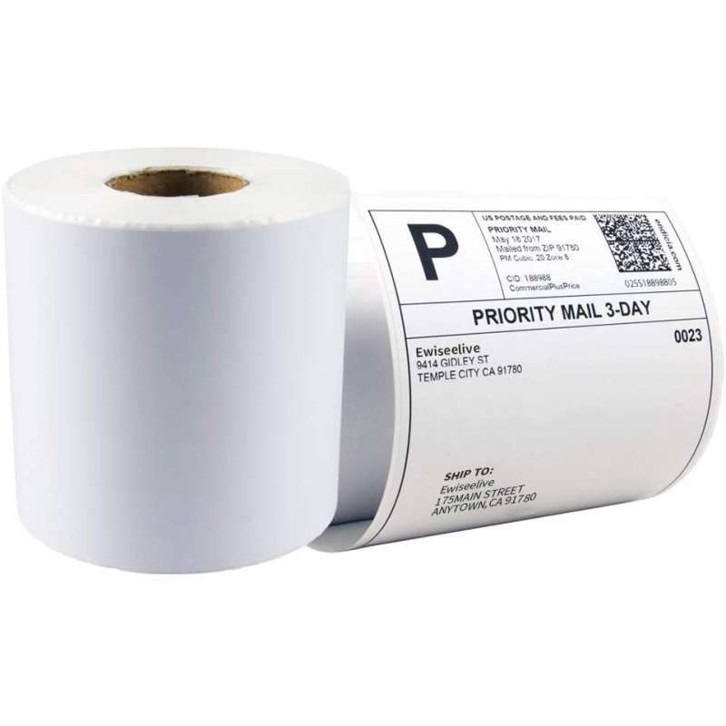 Jual Kertas Termal 100 X 150 Mm Model Roll Bulat Label Thermal Barcode Stiker Paper Isi 500pcs ...