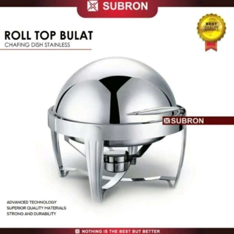 Promo New Rolltop Bulat Subron 6,8l Pemanas Roll Top Prasmanan Chafing ...