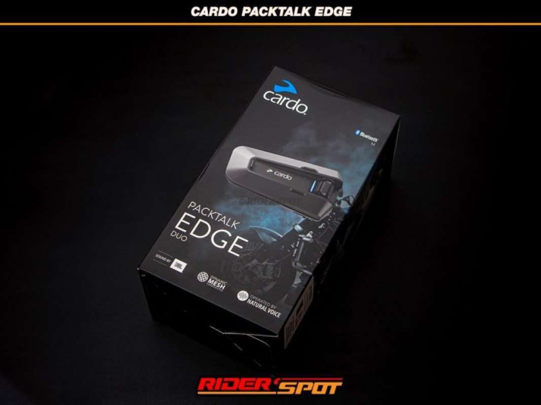 Promo New Cardo Packtalk Edge Single Loose Pack Intercom Bluetooth 5.2 ...