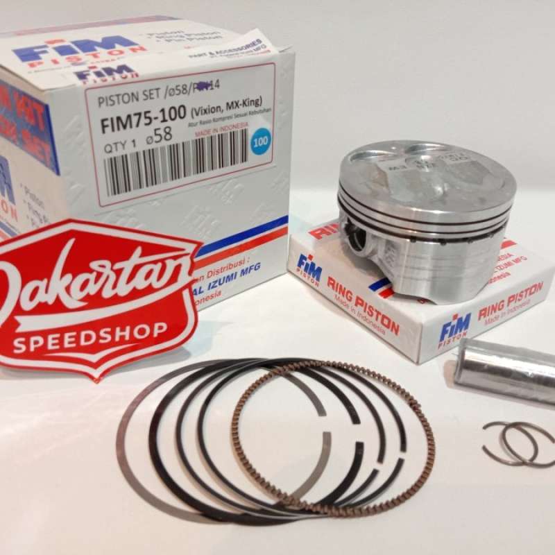 Promo Baru Piston Fim75,r15,mx King,mx135-pin 14-bor Up 150cc Size 57 ...