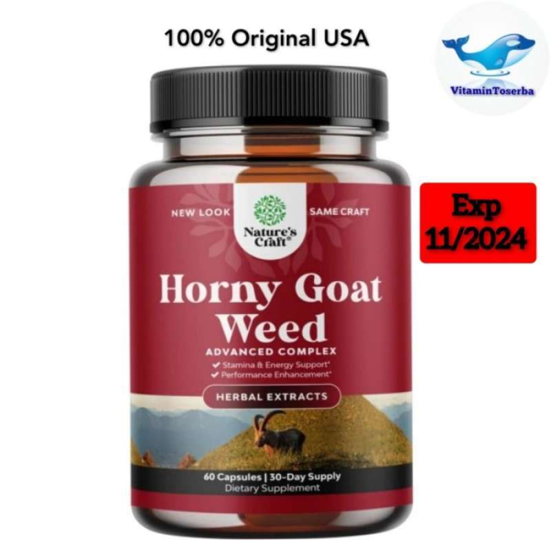 Promo Natures Craft Horny Goat Weed Men And Women Stamina Libido 60 ...