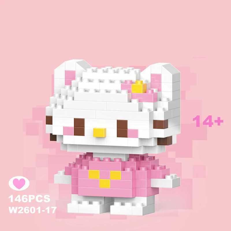 Jual Bricks Mainan Balok Susun Karakter Hello Kitty Lego Figure 146pcs ...