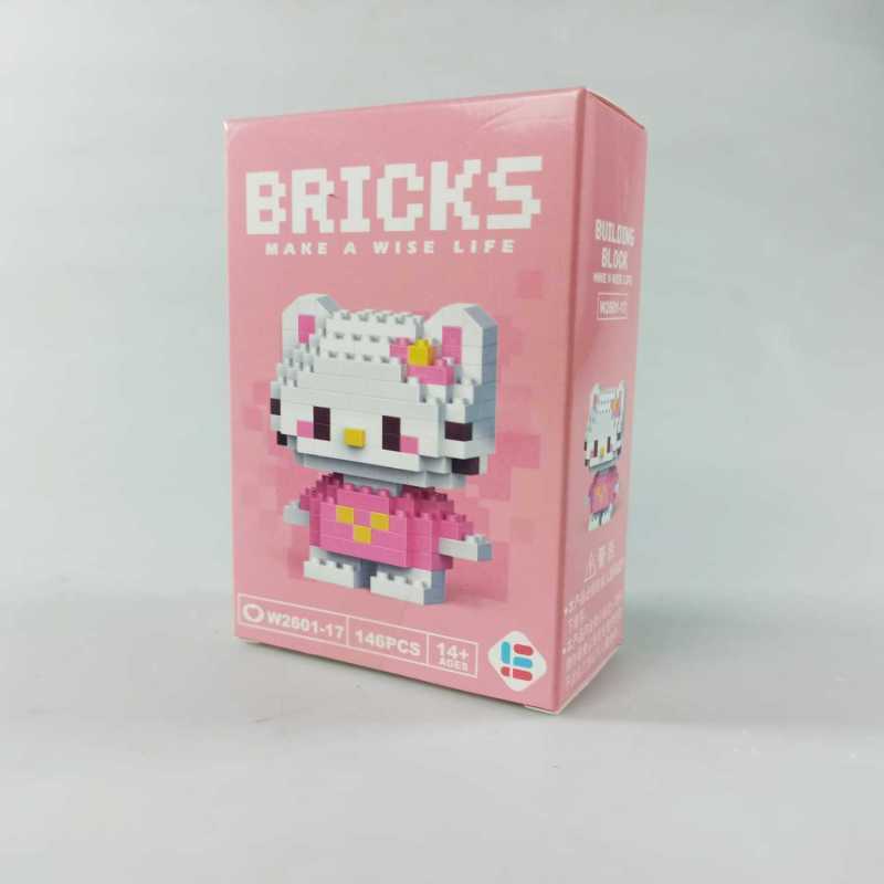 Jual Bricks Mainan Balok Susun Karakter Hello Kitty Lego Figure 146pcs ...