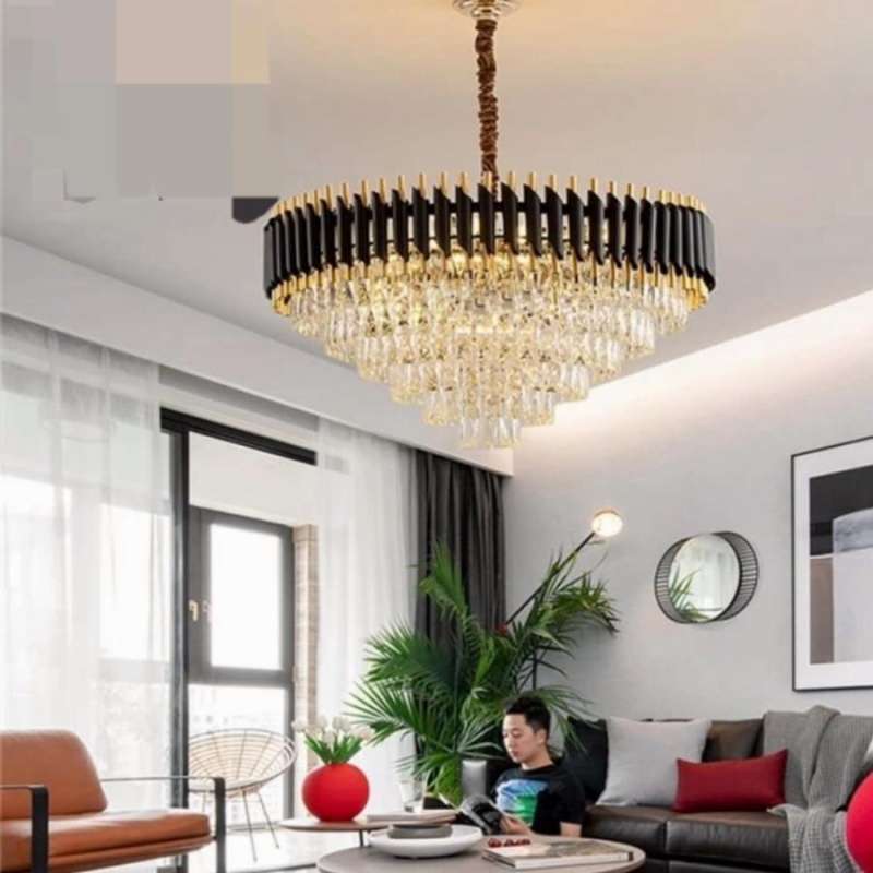 Jual Fl 2127 Lampu Gantung Kristal Modern Klasik 75cm Dekorasi Hias ...