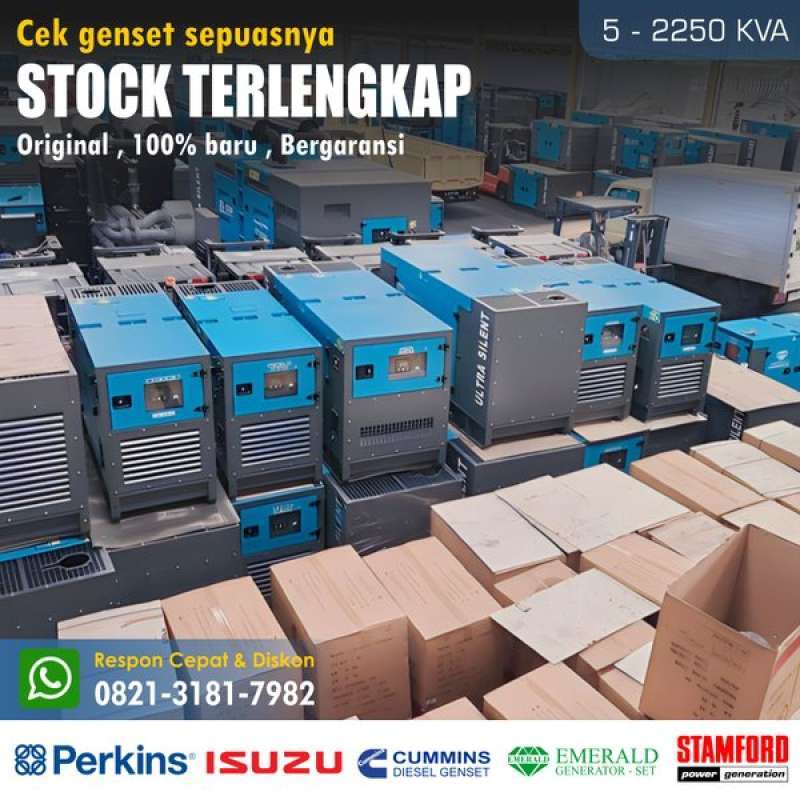 Jual Genset Silent - 20 Kva 25 Kva 30 Kva Isuzu Perkins Cummins Emerald Di Seller Gudang Genset ...