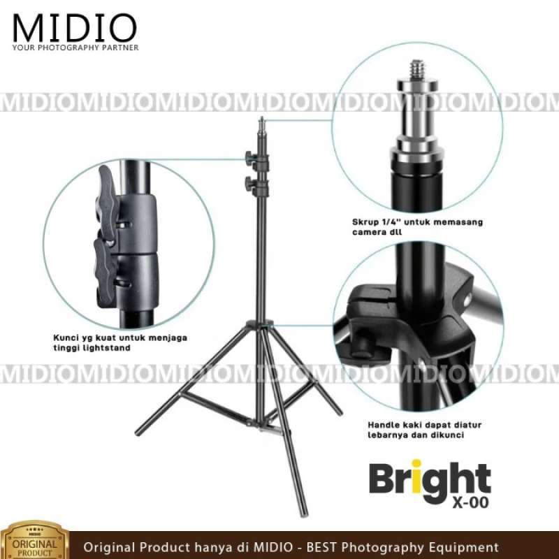 Promo Midio Tripod Tablet Tinggi 2m Bright X-00 Holder iPad Samsung Tab ...