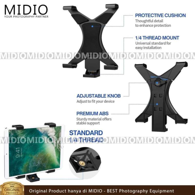 Promo Midio Tripod Tablet Tinggi 2m Bright X-00 Holder iPad Samsung Tab ...