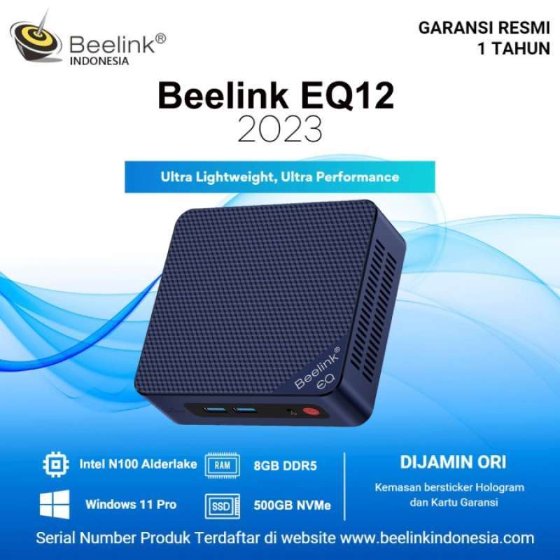 Promo Beelink Eq12 N100 Intel Alderlake Gen12 8/500gb Nvme Pc Windows 11 Diskon 23% Di Seller ...