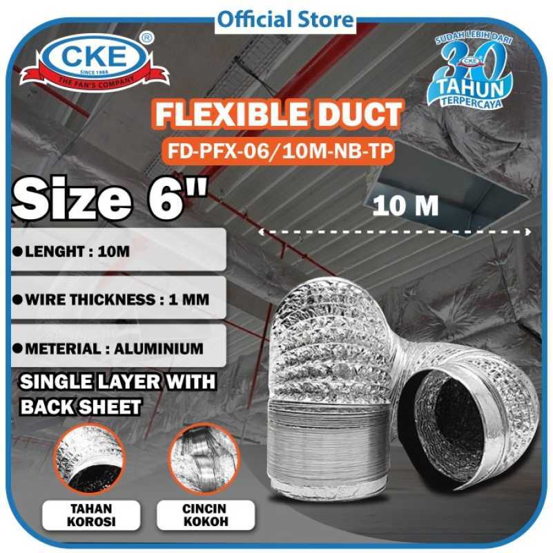 Promo Aluminium Selang Flexible Ducting Pipa Exhaust Fan 6 Inch 10 Meter Diskon 28% Di Seller ...