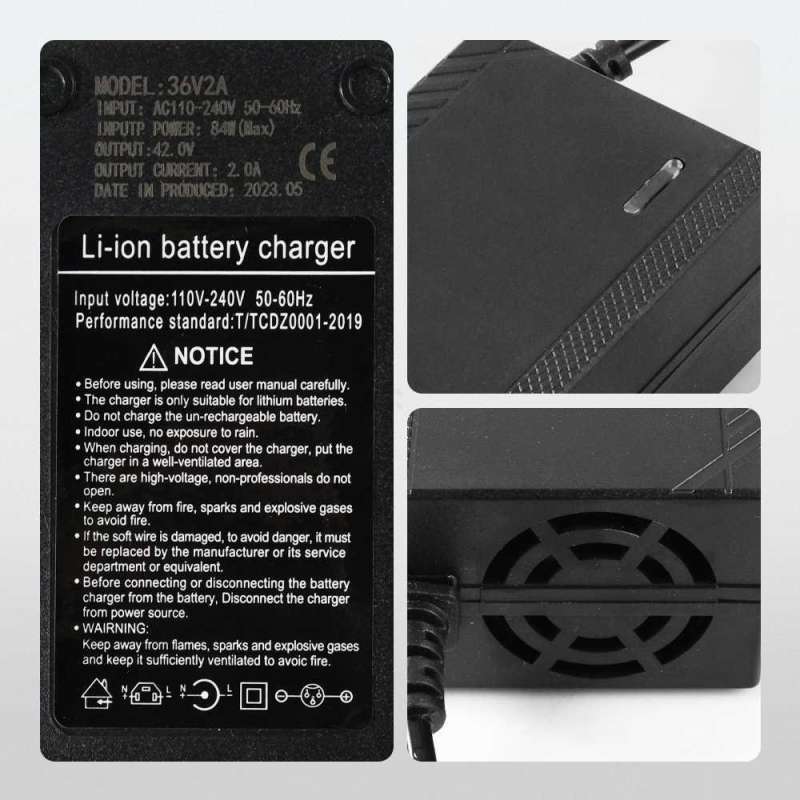 Jual Deek-robot Adaptor Charger Baterai Converter Sepeda Listrik 42v 2a ...