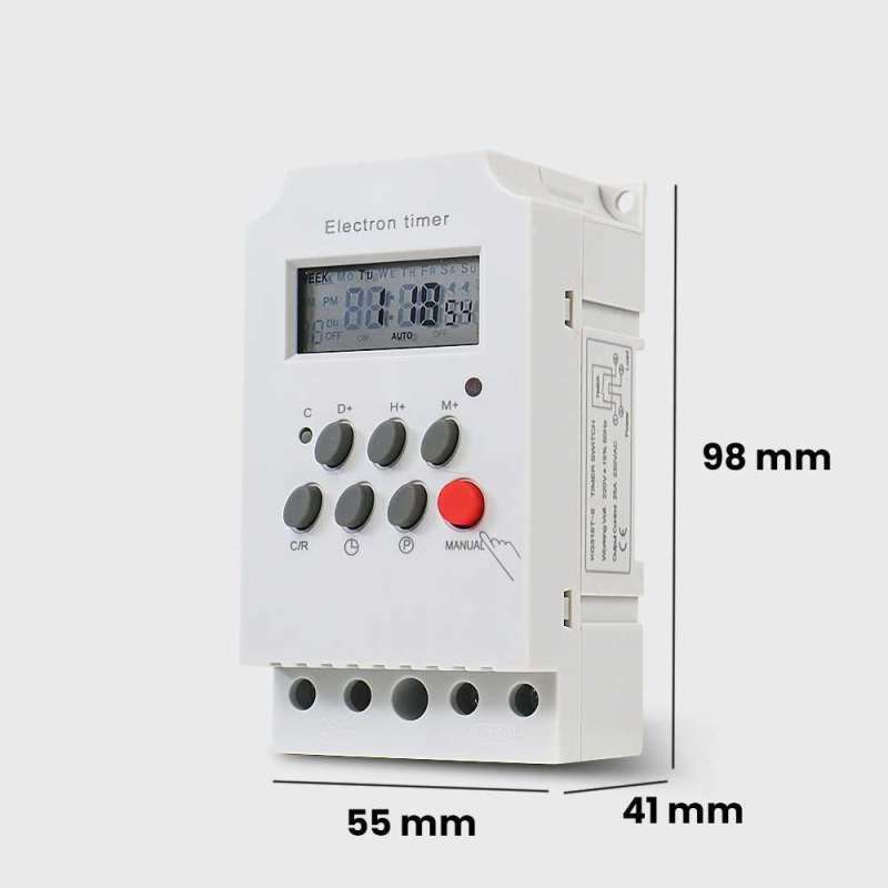 Jual Kampa Programmable Digital Timer Switch Relay 28 Program 220v/25a ...