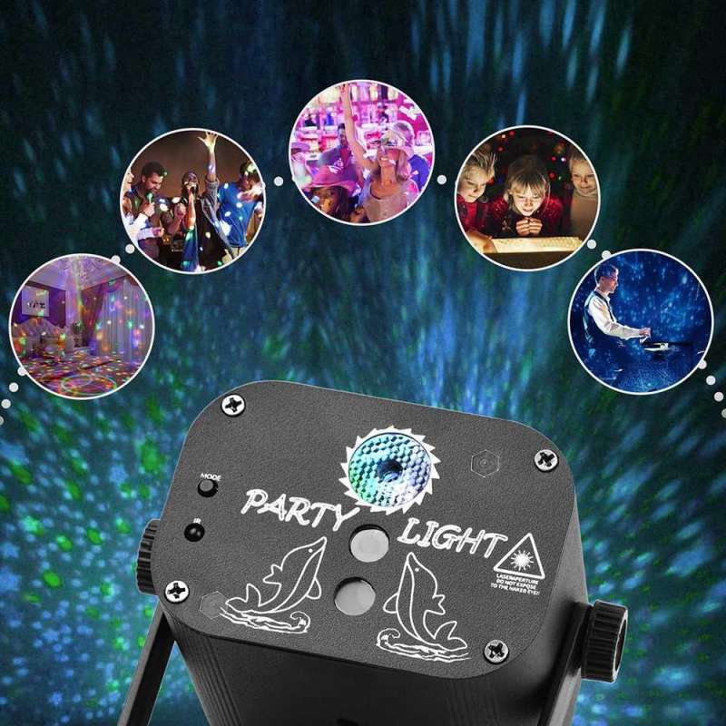 Jual Szwiyxe Lampu Proyektor Disco Led Rgb 60 Patterns 5v 5w With ...