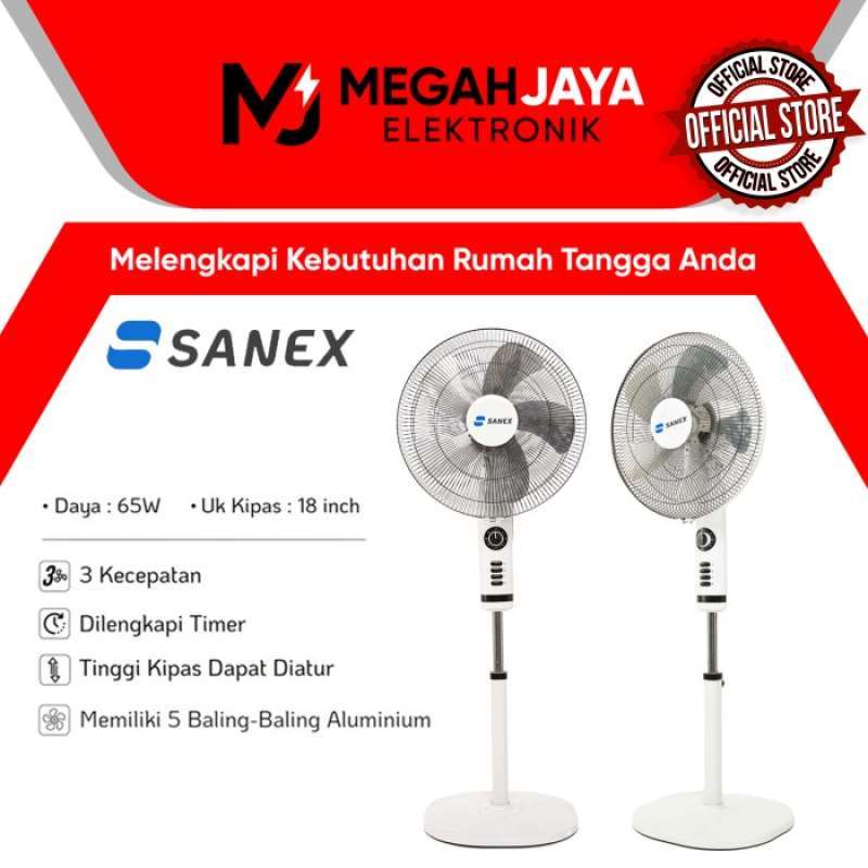 Jual Sanex Stand Fan / Kipas Angin Fs-1898 / Fs 1899 (18 Inch) Di ...