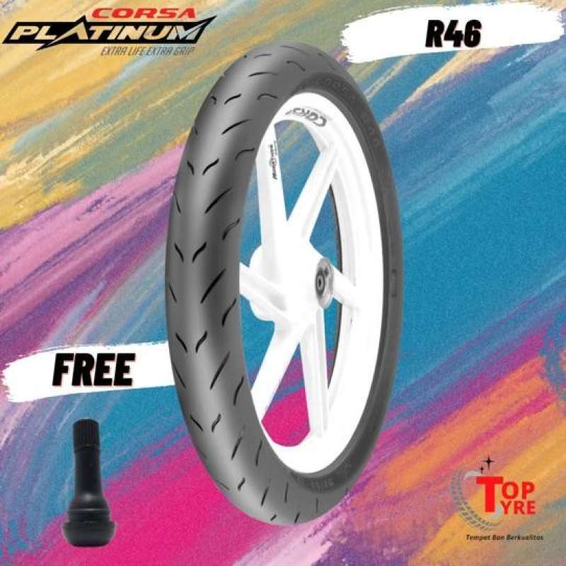 Promo Ban Motor Standar Ring 17 Corsa R46 Platinum 90/80-17 Tubeless ...