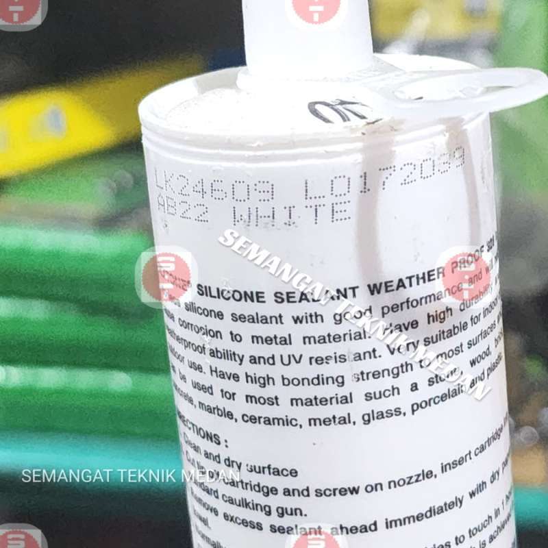 Jual Lem Silicone Sealant Weatherproof Weather Proof White Putih ...