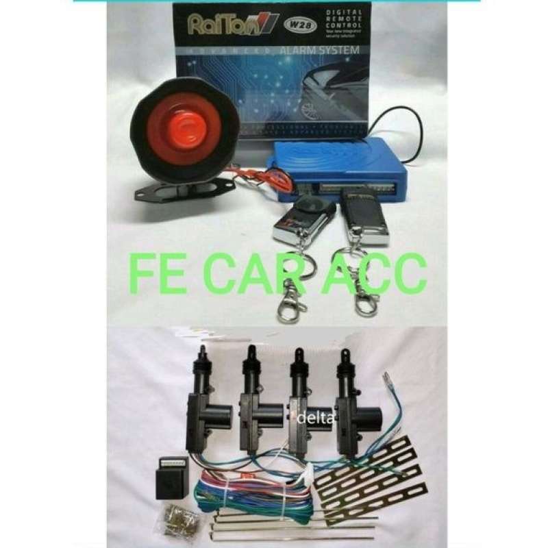 Jual Paket Alarm Raiton Remot Sliding Central Lock 4 Pintu Mobil Wuling ...