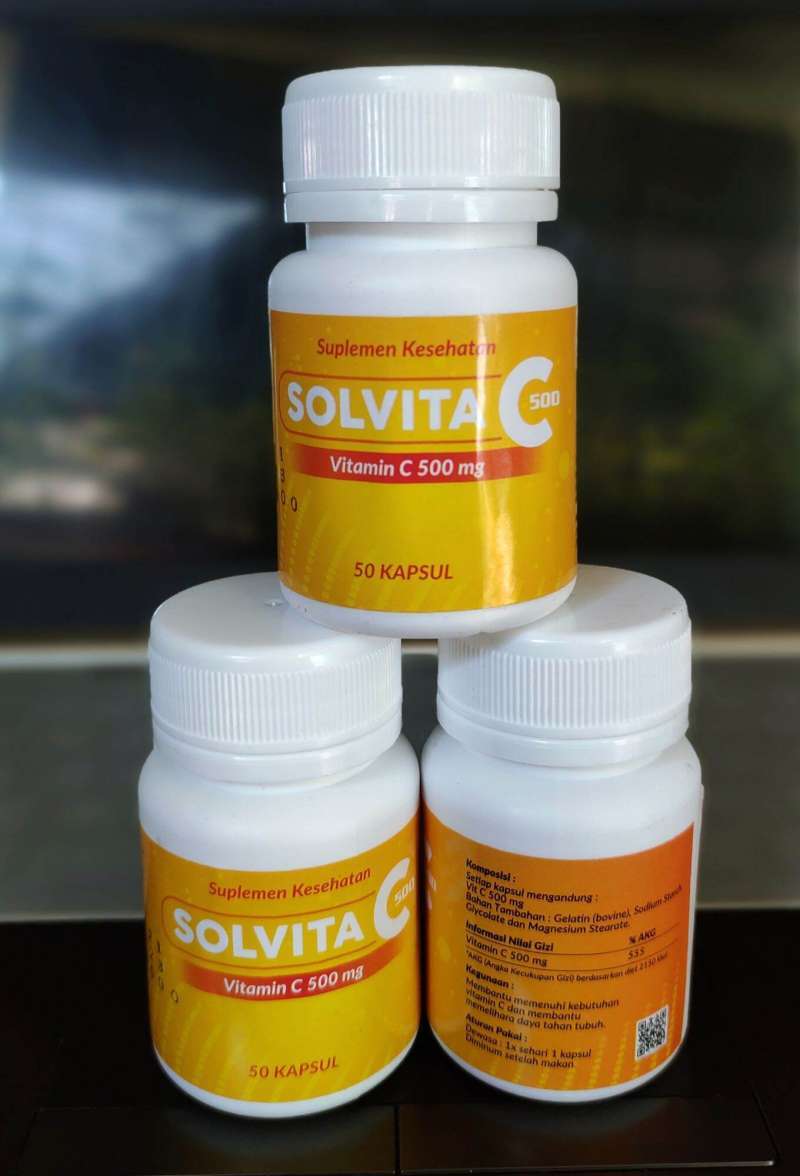 Promo Solvita Vitamin C 500 Mg Botol Isi 50 Kapsul - Memenuhi Kebutuhan ...