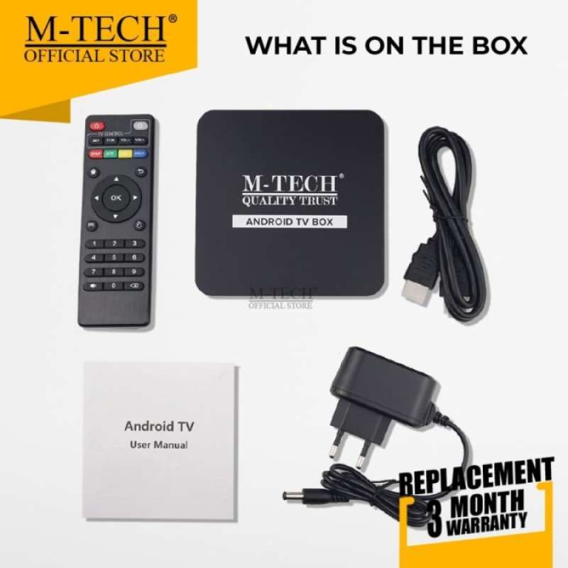 Promo M-tech Set Top Box Stb Android Tv Box Tb60 4k Ultra Hd Wifi ...