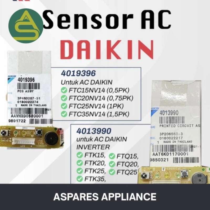 Promo Modul Sensor 10 Pin Pcb Ac Daikin Inverter 4013990 3p206563 Baru ...