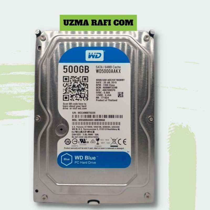 Promo Hardisk Internal 500gb Wd Blue Sata 3.5 Inchi For Computer Pc ...