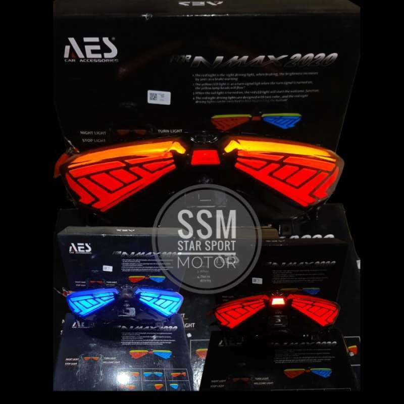 Promo Lampu Stop Led Bullaes Aes Original Nmax New Baru Garansi Diskon ...
