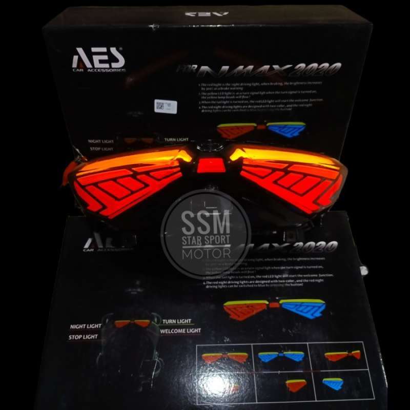 Promo Lampu Stop Led Bullaes Aes Original Nmax New Baru Garansi Diskon ...