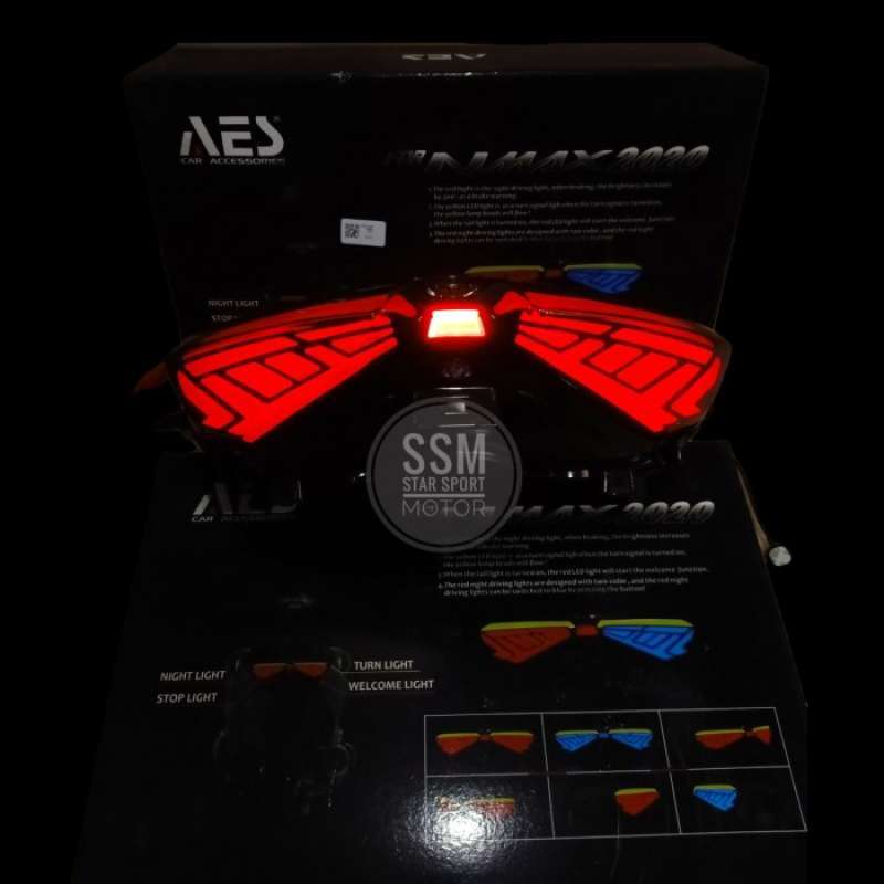 Promo Lampu Stop Led Bullaes Aes Original Nmax New Baru Garansi Diskon ...