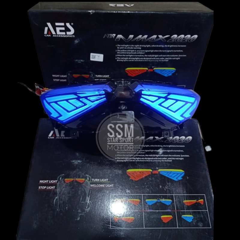 Promo Lampu Stop Led Bullaes Aes Original Nmax New Baru Garansi Diskon ...