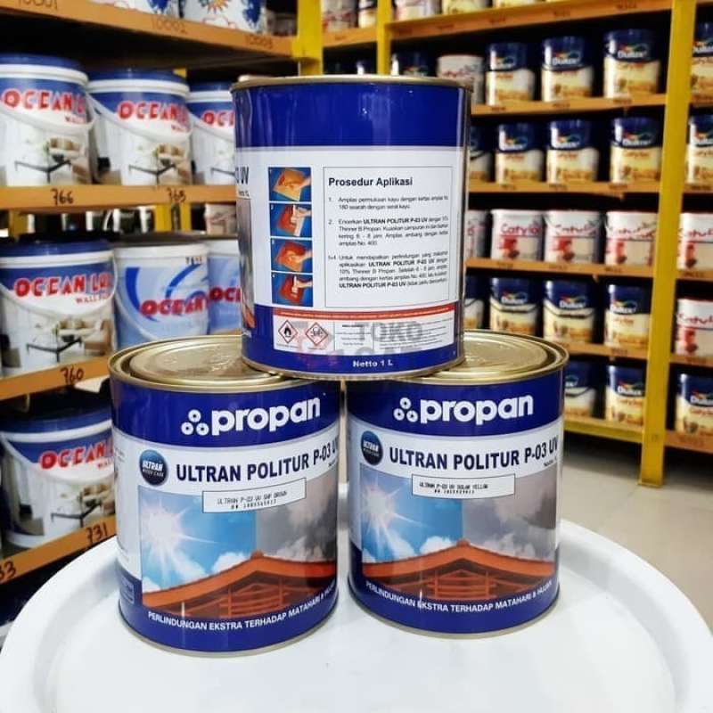 Promo Cat Politur Propan Ultran P03 Warna 1 Liter - Walnut Diskon 50% ...