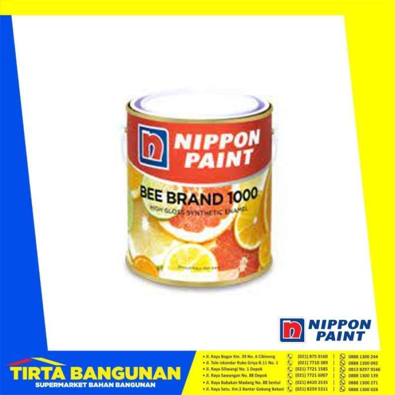 Promo Nippon Paint Bee Brand 1000 Cat Kayu Dan Besi 0.9 L - 9103 Black ...