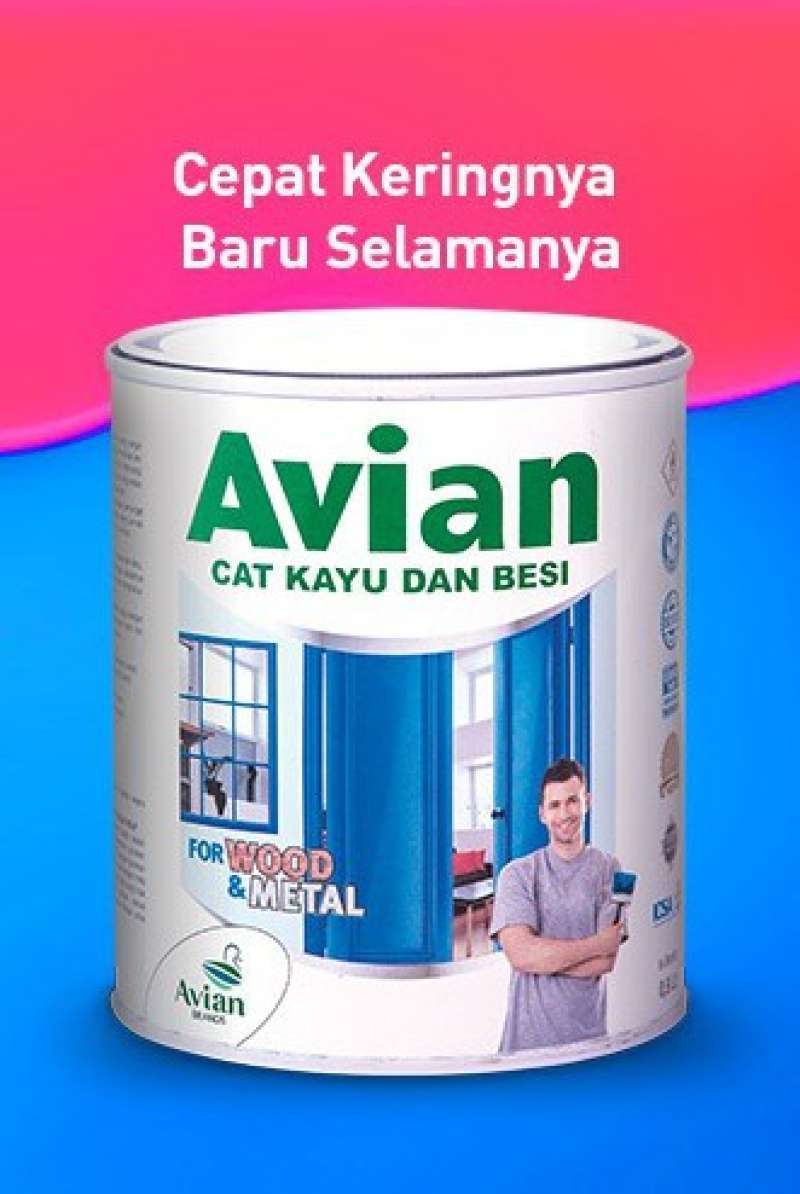 Promo Avian Cat Kayu Dan Besi 0,9ltr ( Gloss ) - Sb Super Black Diskon ...