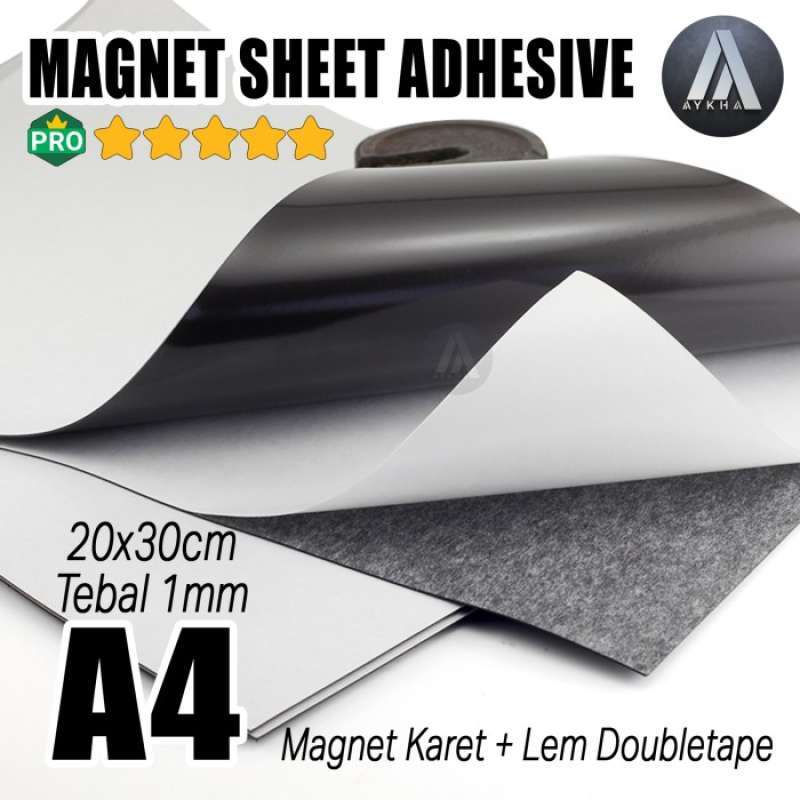 Promo Plato Magnet Sheet Flexible Ukuran Kertas A4 + Double Tape Tebal ...