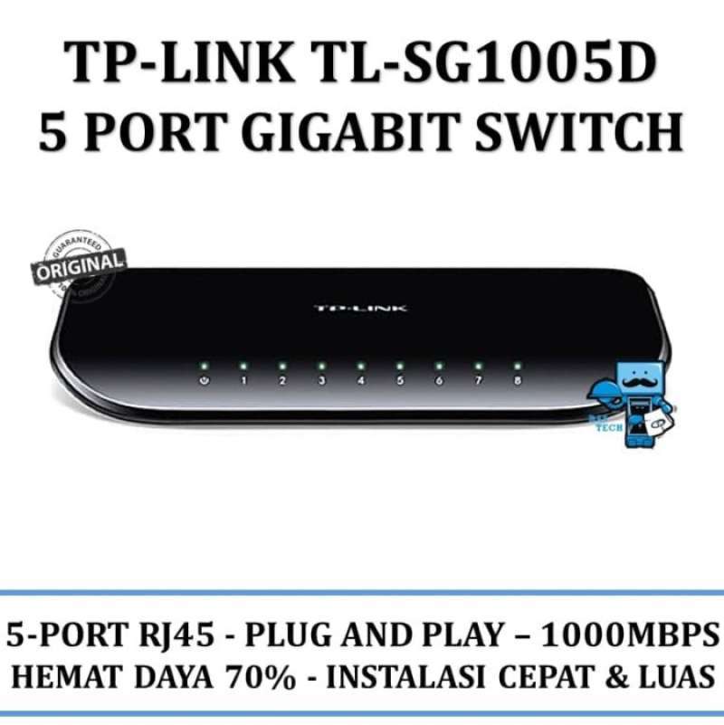 Promo Tl-sg1005d 5-port Gigabit Desktop Switch Diskon 23% Di Seller ...