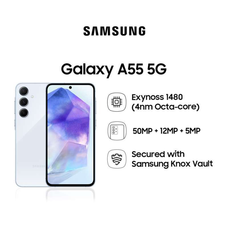 Jual Samsung Galaxy A55 5g 8/256gb Ram 8gb Rom 256gb - Ice Blue Di ...