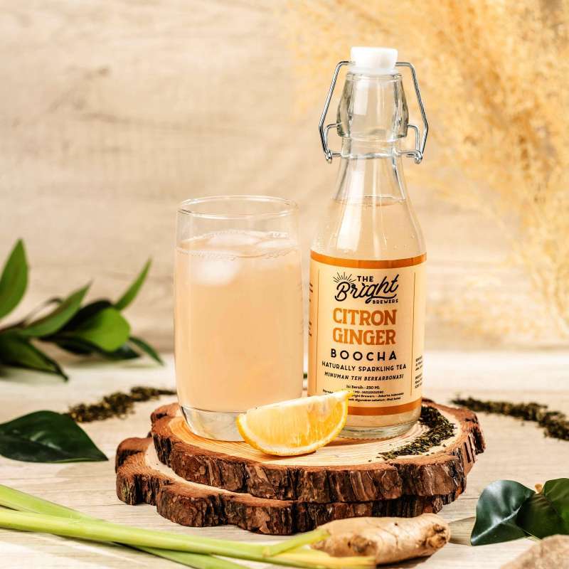 Jual The Bright Brewers Kombucha Citron Ginger -teh Fermentasi Rasa ...
