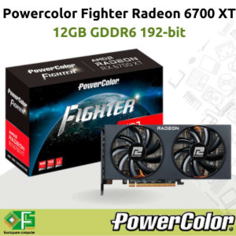 Jual Vga Powercolor Fighter Amd Radeon Rx 6700 Xt 12gb Gddr6 192 Bit ...