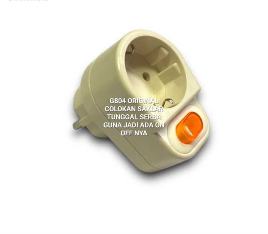 Jual G804 Original Colokan Saklar Tunggal Serba Guna On Off Socket Soket Stop Kontak Setrum ...