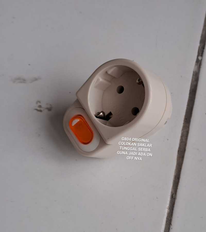 Jual G804 Original Colokan Saklar Tunggal Serba Guna On Off Socket Soket Stop Kontak Setrum ...