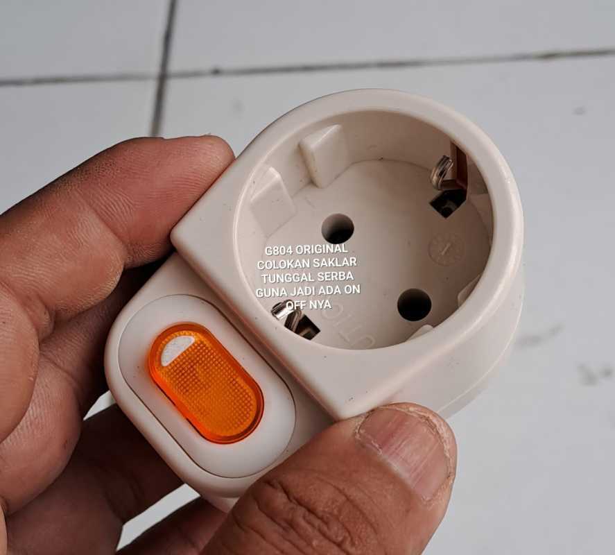 Jual G804 Original Colokan Saklar Tunggal Serba Guna On Off Socket ...