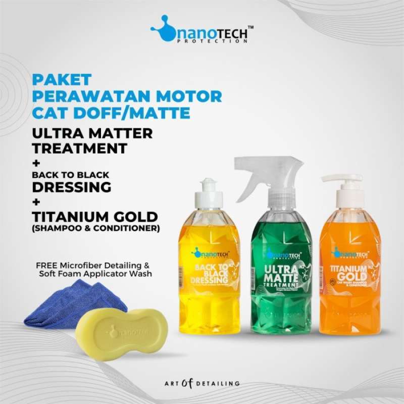 Promo Paket Perawatan Motor Cat Doff / Matte / Pengkilap Cat Doff Dan ...